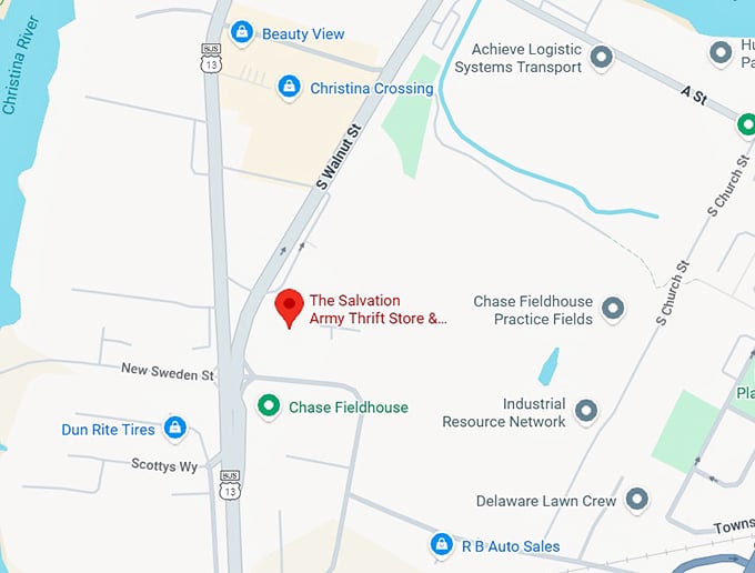 16. the salvation army thrift store & donation center (610 s walnut st) map