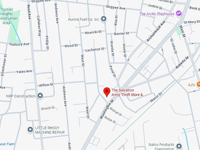 16. the salvation army thrift store & donation center map