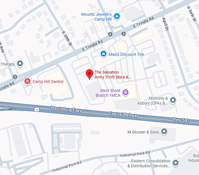 16. the salvation army thrift store & donation center map