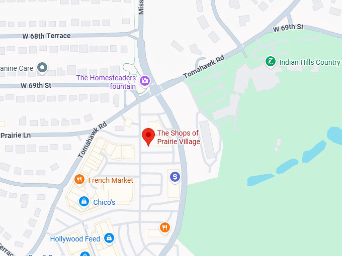 16. the shops of prairie village map