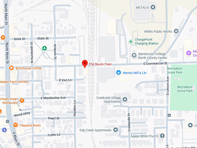 16. the skunk train map