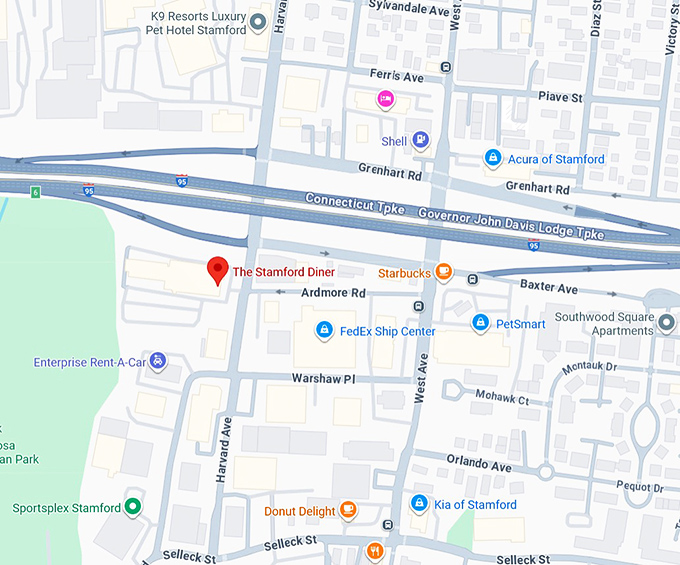 16. the stamford diner map