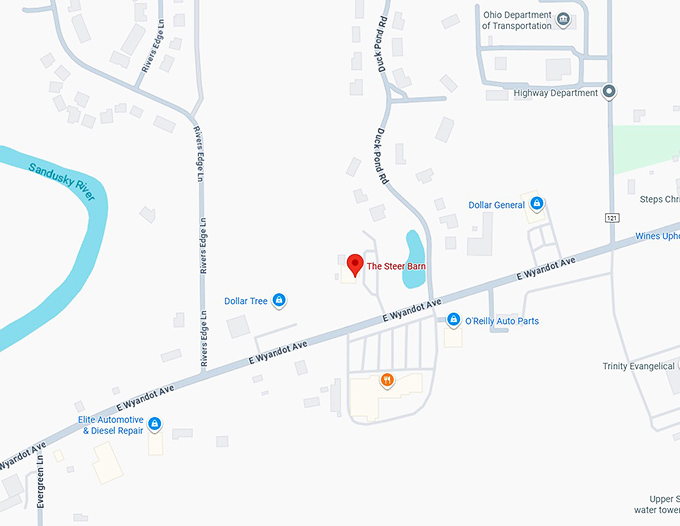 16. the steer barn map