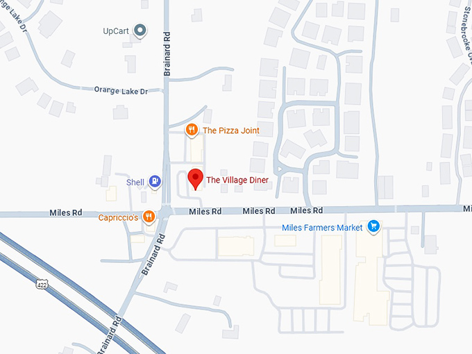 the village diner map