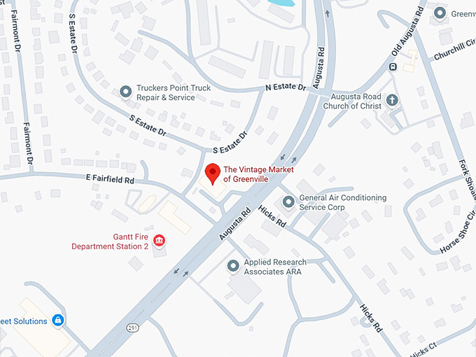 16. the vintage market of greenville map