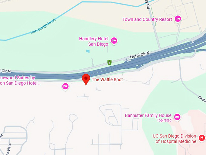 16. the waffle spot map