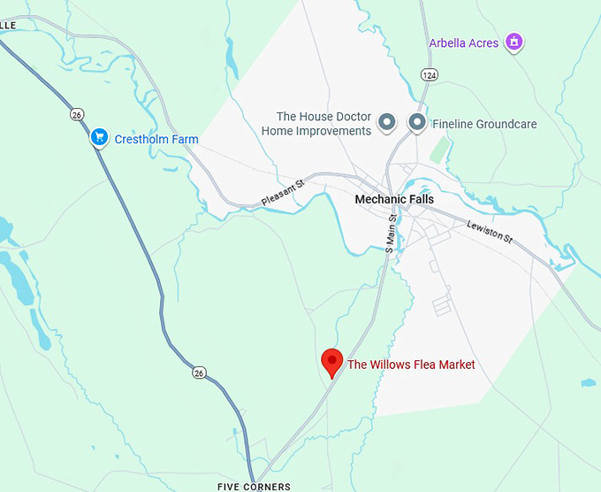 16. the willows flea market map