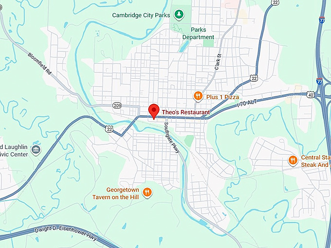 16. theo's restaurant map