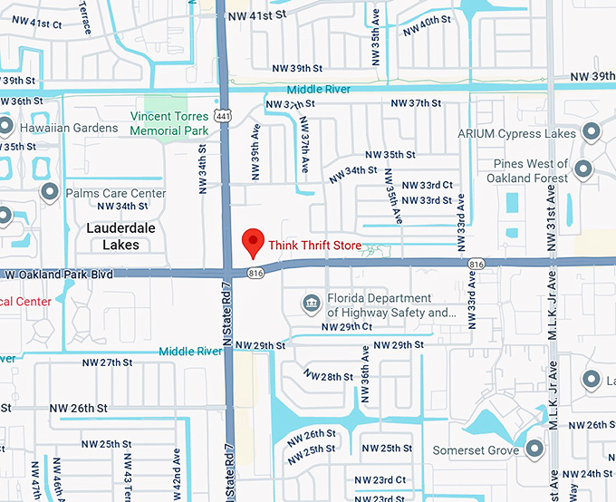 16. think thrift store map