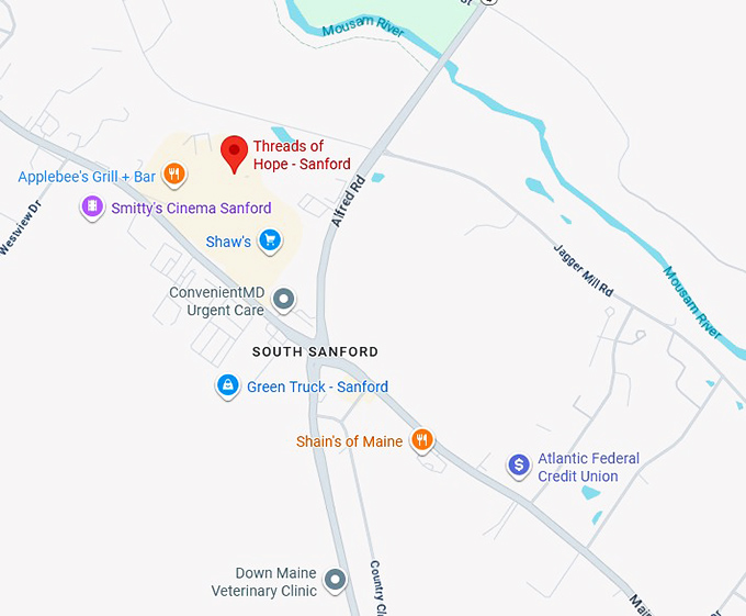 16. threads of hope sanford map