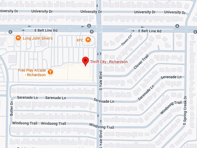 16. thrift city richardson map