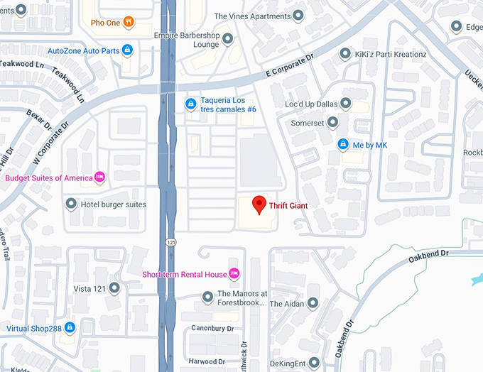 16. thrift giant 2202 s state hwy 121 map
