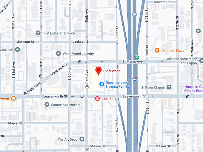 16. thrift world (2901 st marys ave) map