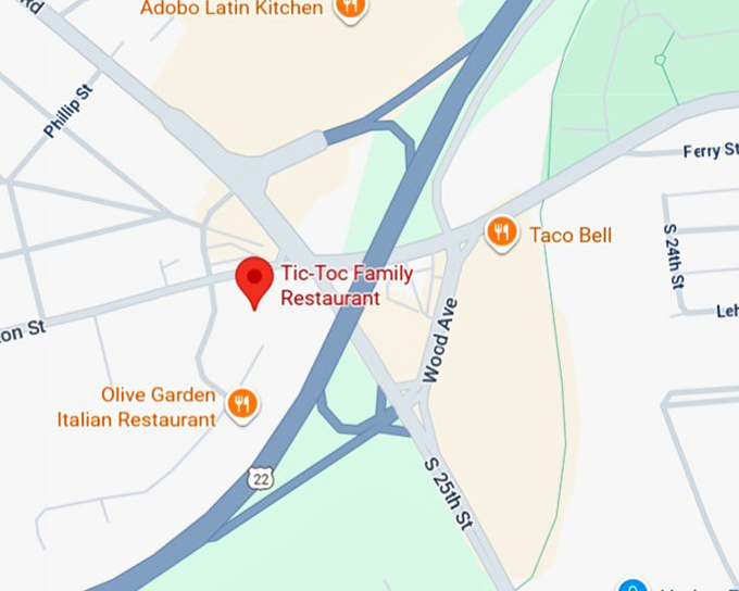 16. tic toc family restaurant map