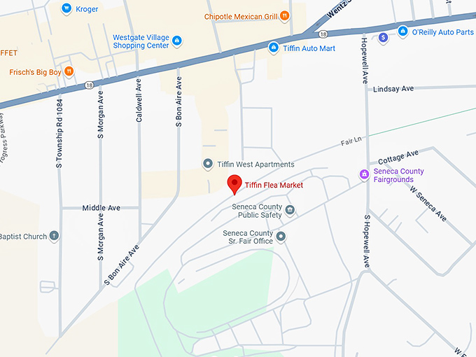 16. tiffin flea market map