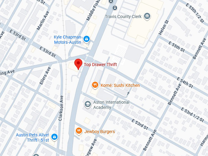 16. top drawer thrift map