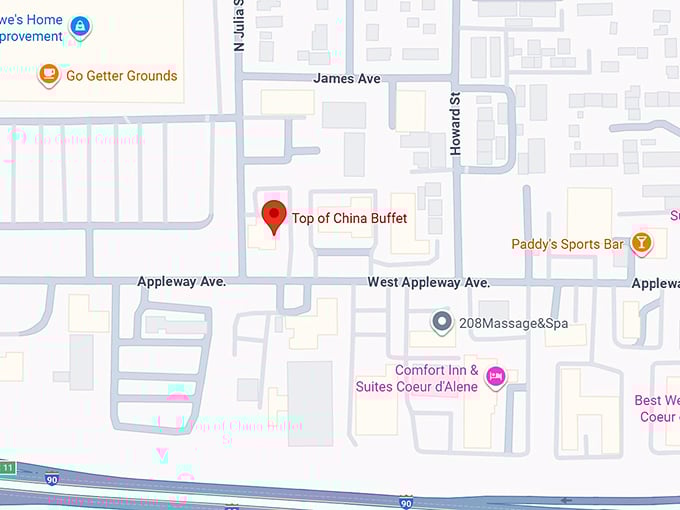 16. top of china buffet map