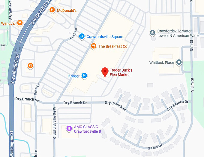 16. trader buck&rsquo;s flea market map