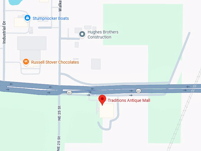 16. traditions antique mall map