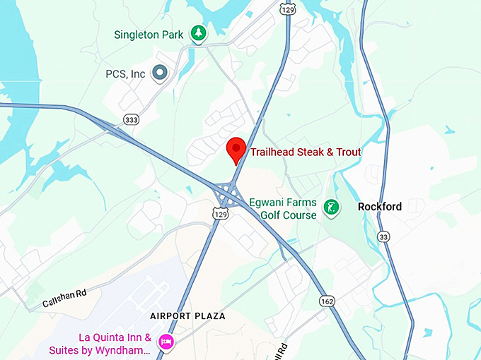 16. trailhead steak & trout map