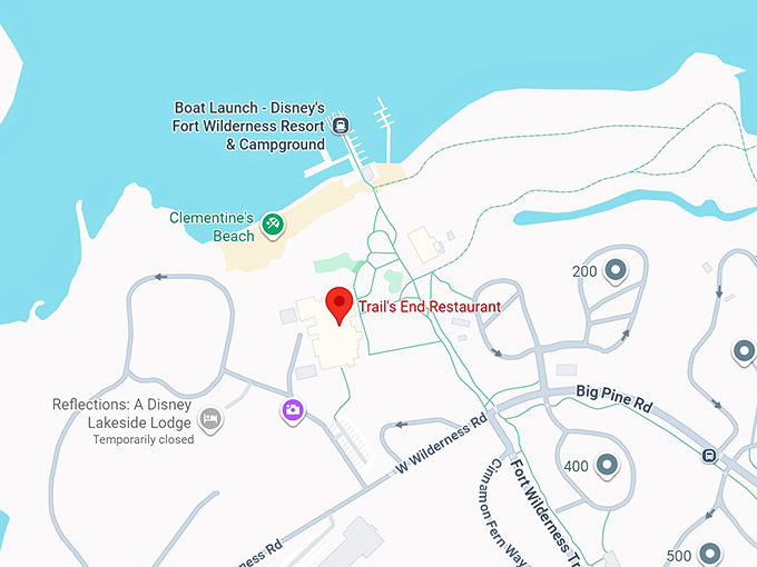 16. trail's end restaurant map