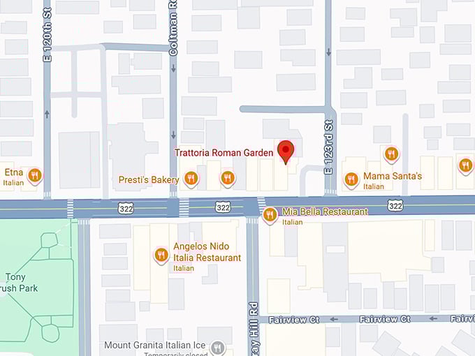 16. trattoria roman garden map