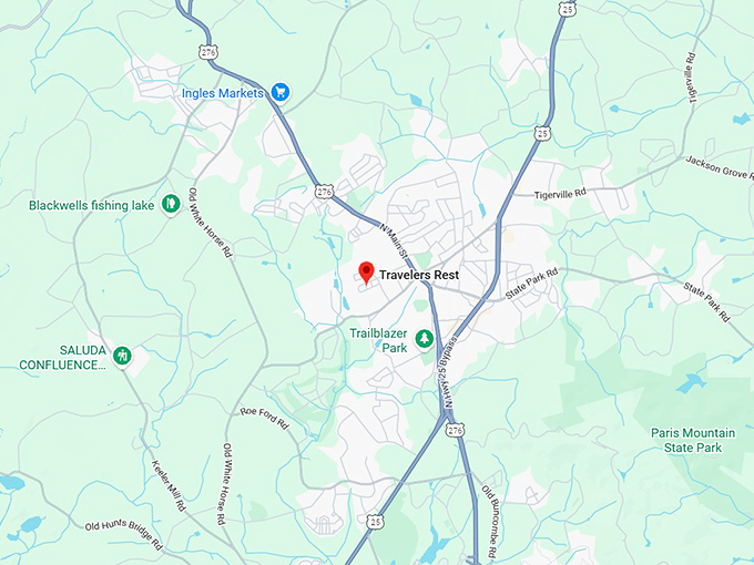 16. travelers rest map