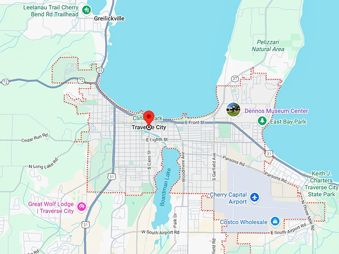 16. traverse city, mi map