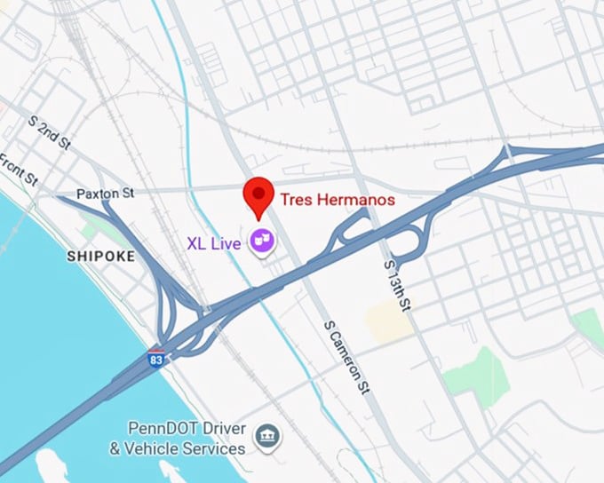 16. tres hermanos map