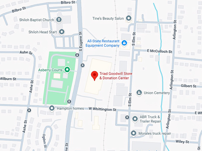 16. triad goodwill store & donation center map