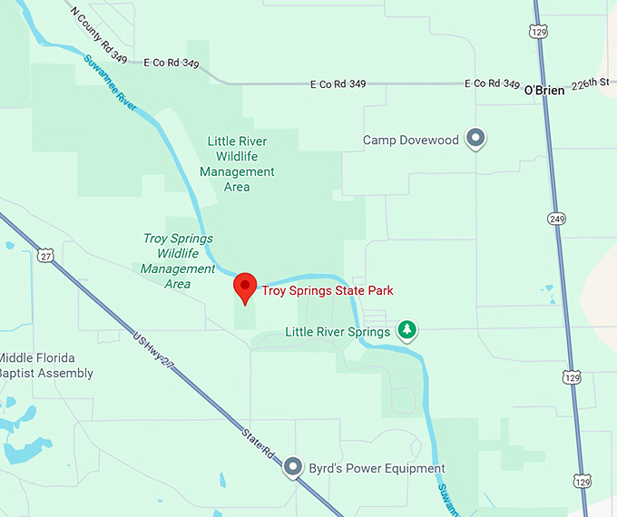 16. troy springs state park map