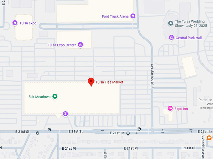 16. tulsa flea market map