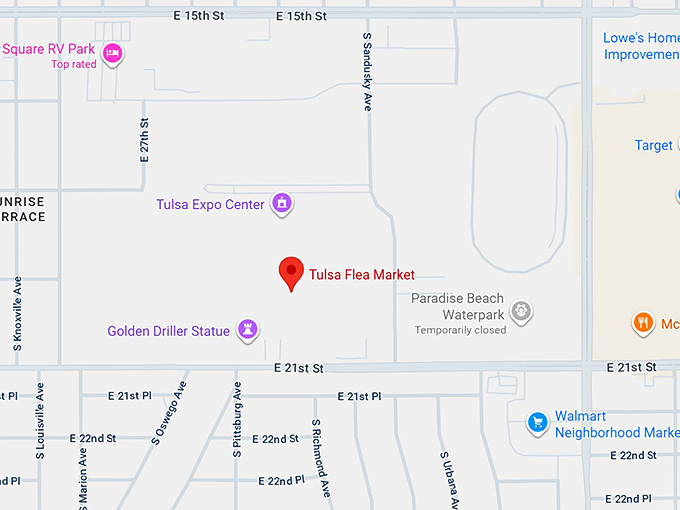16. tulsa flea market map