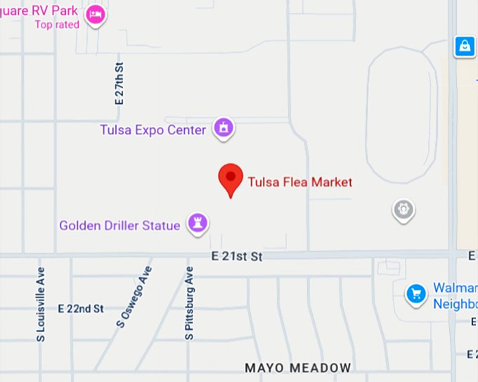 16. tulsa flea market map