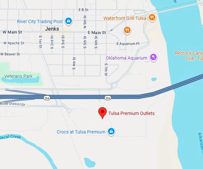 16. tulsa premium outlets map