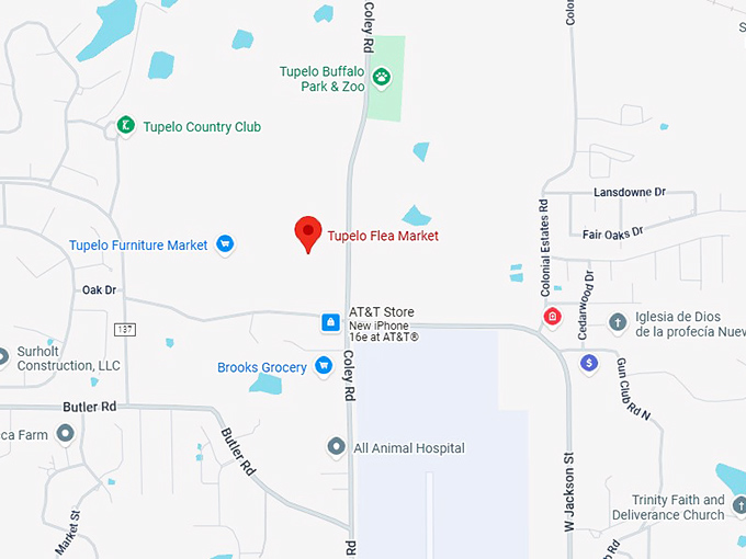 16. tupelo flea market map