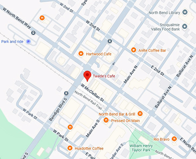 16. twede's cafe map