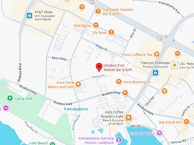 16. umekes fish market bar & grill map