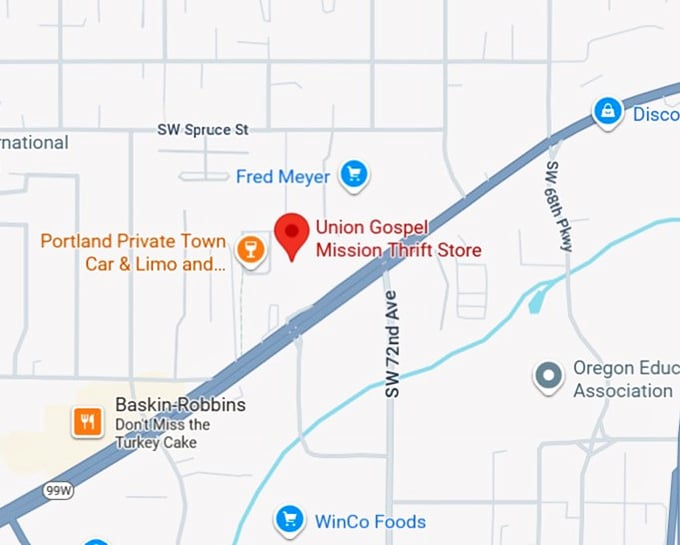 16. union gospel mission thrift store map