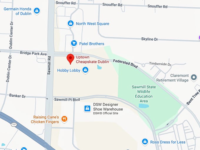 16. uptown cheapskate dublin map