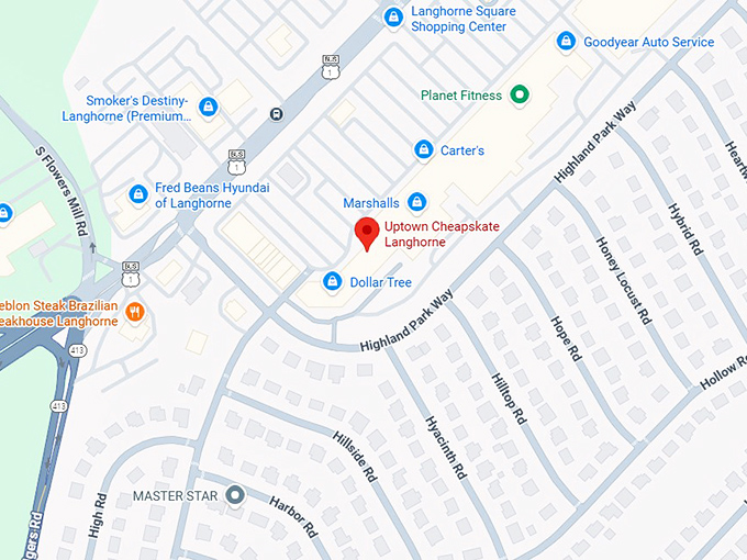 16. uptown cheapskate langhome map