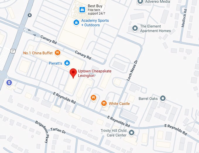 16. uptown cheapskate lexington map