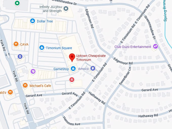 16. uptown cheapskate timonium map