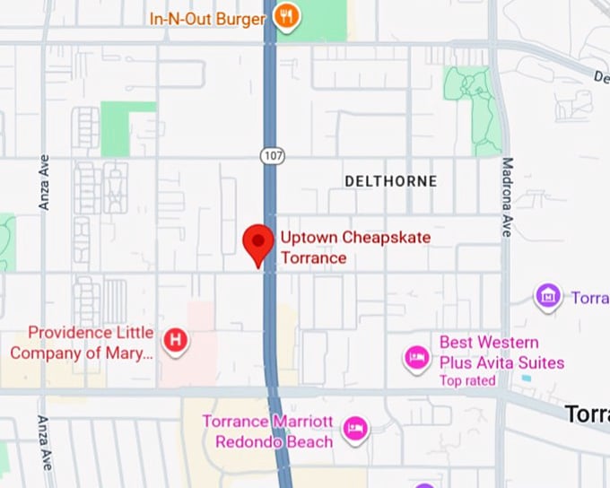 16. uptown cheapskate torrance map