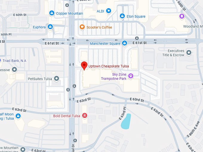 16. uptown cheapskate tulsa map