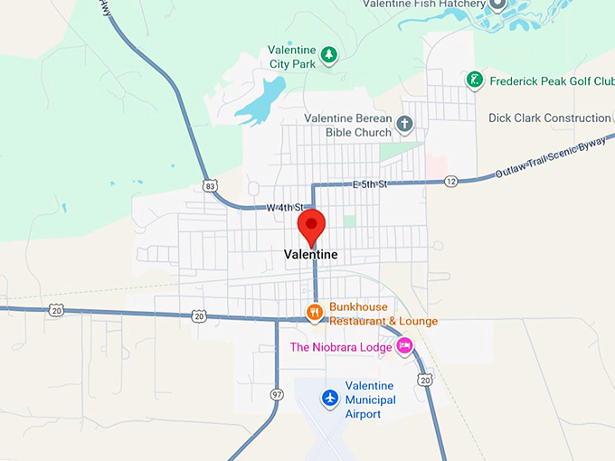 16. valentine ne map