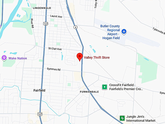 16. valley thrift store map