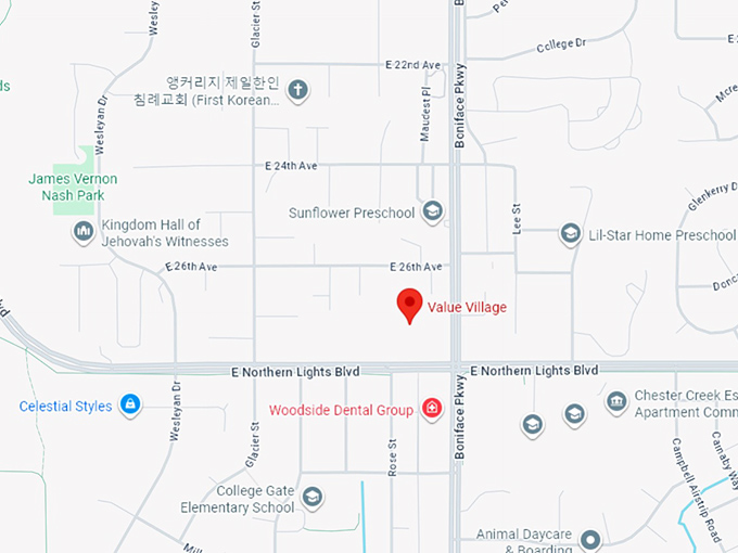 16. value village map