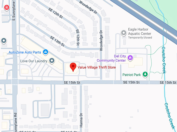 16. value village thrift store map