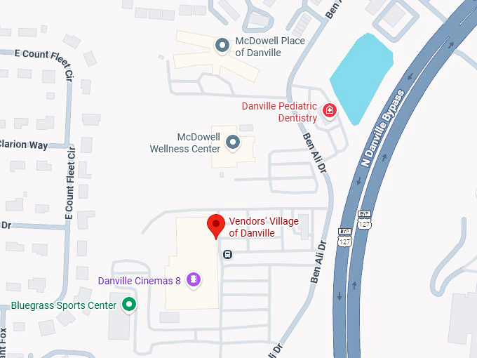 16. vendors' village of danville map